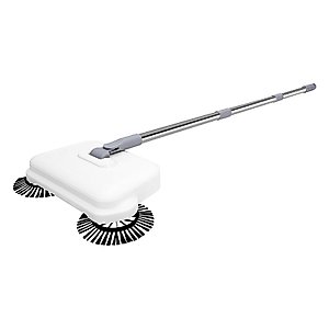 WOQLIBE Hand Push FLooer Sweeper Broom 360° Rotating Hand Push Floor Vacuum Cleaner Long Handle Carpet Sweeper Handheld Broom