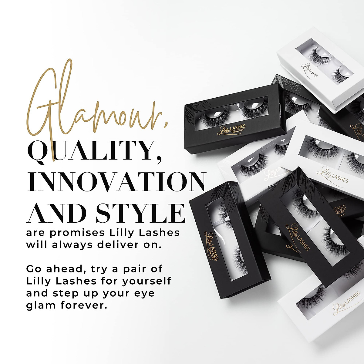 Lilly Lashes Power Liner (Black), 2 in 1 Eyeliner and Lash Adhesive, All Day & Waterproof Eyeliner, Smudgeproof Eyeliner & Natural Adhesive