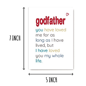 Godfather You Have Loved - Special Godfather's Day Card - Birthday Card For Godfather - Sentimental Card For Godfather - Meaningful Card For Godfather…