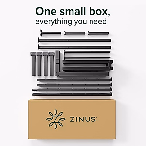 ZINUS 14 Inch Elias Metal Platform Bed Frame, Steel Support, No Box Spring Needed, Easy Assembly, Queen