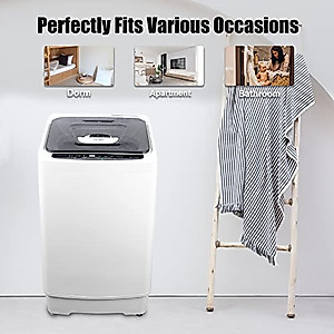 Frestec Portable Washing Machine, Portable Washer, Mini Washing Machine, Compact Washer for Apartment, Dorm (1.38 cu.ft.)