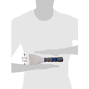 Warner Manufacturing Warner Tool 397 3" Easy Reach Scraper w/Threaded Handle, Stainless Steel Blade, .060", 3" Bent, Multicolor