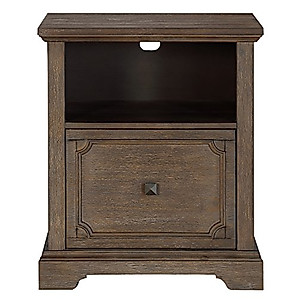 Homelegance Lateral File Cabinet with Casters, Antique Gray