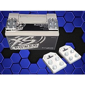 DC Audio - Flat 4 Spot Battery Terminals - Aluminum (Pair)