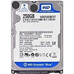 Western Digital Scorpio Blue 250GB SATA/300 5400RPM 8MB 2.5" Hard Drive