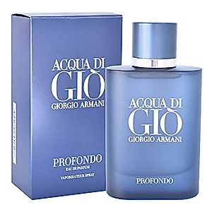 GIORGIO ARMANI Acqua Di Gio Profondo for Men Eau de Parfum Spray, Multi-color, 4.2 Fl Oz