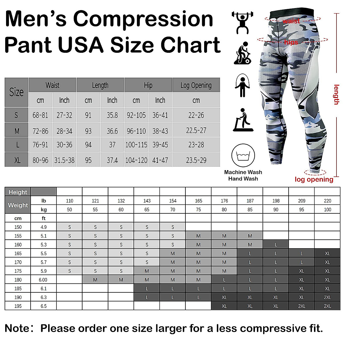 OEBLD Compression Pants Men UV Blocking Running Tights 1 or 2 Pack Gym Yoga Leggings for Athletic Workout