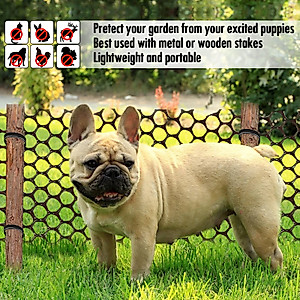GardenNow Upgraded 15.7IN x 33FT ABS Plastic Chicken Wire Fence Mesh, Poultry Fencing, Hexagonal Fencing Wire for Gardening, Construction Barrier Netting, Chicken Wire Frame Crafts, Floral Netting