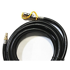 Hongso HRRC12 12 feet Low Pressure Propane Quick-Connect Hose with 1/4inch Safety Shutoff Valve & Male Full Flow Plug for RV Grill, Camper Grill and Other BBQ Grills