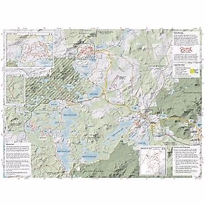 Lake Placid & Saranac Lake Winter Trails Map | Adirondacks High Peaks Hiking Map | Jackrabbit Ski Trail, Paul Smith’s College VIC, Cascade X-C Ski Center | Durable, Waterproof & Tear Resistant