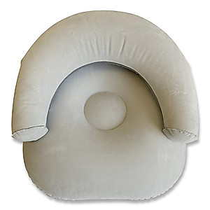 Comfort Axis Inflatable Camp Lounger Sofa for Kids Gray 23.5" by 23.5" by 16"