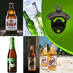 Wall Mount Bottle Opener Vintage Beer Bottle Opener with Screws