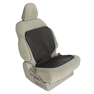 Nuby On The Go Kids Car Seat Protection Undermat, Protects Upholstery from Indentations, Scratches, and Spills, Black