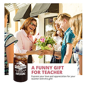 Teacher Appreciation Gifts - Teacher Gifts for Women, Gifts for Teachers Women - Thank You Teacher Gifts - Teacher Birthday Gifts, Teacher Appreciation Week Gifts, Back To School Gifts - Can Glass