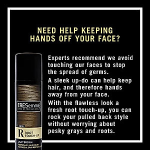 TRESemmé Root Touch-Up, Temporary Hair Color, Light Brown Hair Ammonia-free, Peroxide-free Root Cover Up Spray 2.5 oz