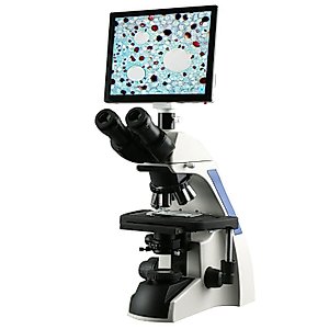 AmScope - 40X-1000X Plan Infinity Laboratory Compound Microscope with LCD Touch Pad Screen - T720Q-TP