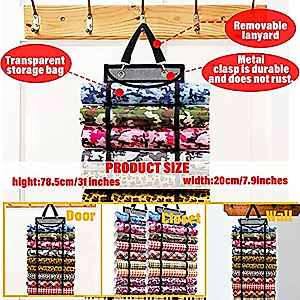 CLZYLRS Vinyl Roll Holder with 30 Compartments | Vinyl Roll Storage Rack Wall Mount/Over The Door | Vinyl Storage Rack | Hanging Organizer Storage, Gray