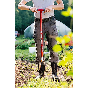 Garden Weasel Garden Claw - Long Handle | Cultivate, Loosen, Aerate, Weed | Gardening Hand Tiller, Twist Weeding Tool, Digging Fork, Cultivator, Soil Loosener | 91316