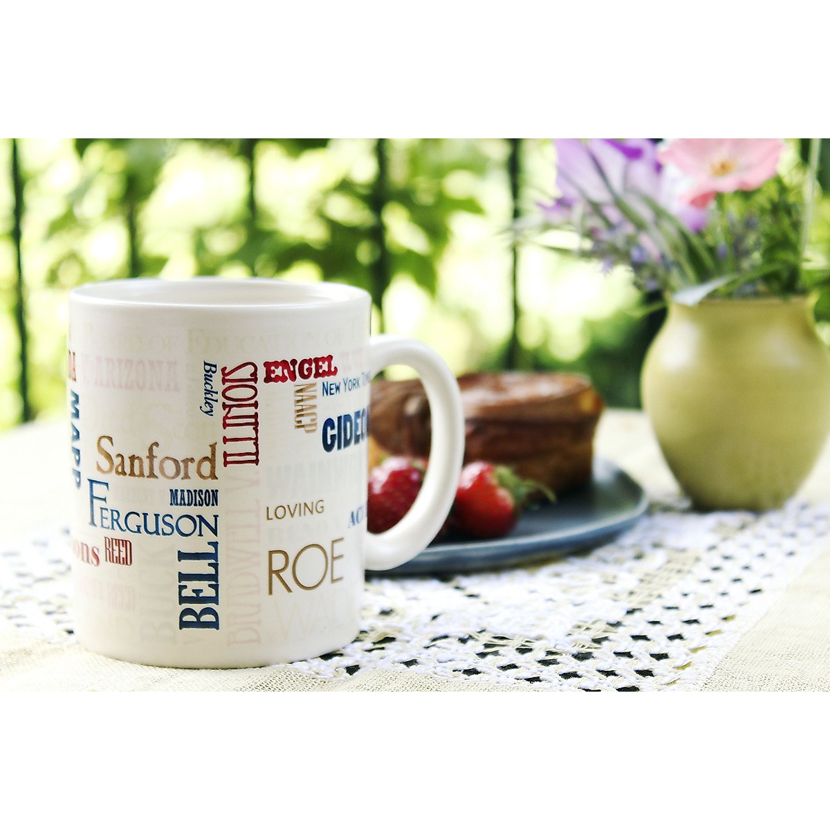 Supreme Court Heat Changing Mug - Add Coffee or Tea to Reveal the Winners of Famous Supreme Court Cases - Comes in a Fun Gift Box