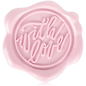 Whaline 50Pcs Wax Seal Stickers with Love Sign Pink Embossed Stickers Self-Adhesive Envelope Seal Stamp for Wedding Anniversary Bridal Shower Invitation Cards Snail Mails Gift Decor