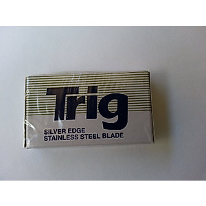 TRIG Silver Edge Stainless Double Edge Razor Blades (100)
