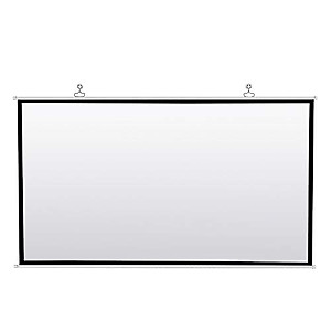 GIUIN Portable Projector Screen Theater Outdoor HD White Foldable Anti- (60Inch)