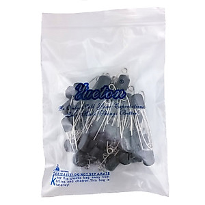 yueton 50pcs Black Plastic Head Baby Safety Pins Safety Locking Baby Cloth Diaper Nappy Pins
