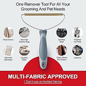 Pet Hair Remover, Dog Cat Hair Remover, Lint Cleaner Pro, Fur Removal Tool, Portable Carpet Scraper, Clothes Fuzz Rollers Hairball Shaver Brush for Carpets, Car Mat, Couch, Pet Bed, Furniture & Rug