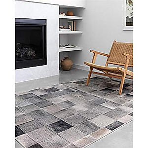 Loloi II Maddox Collection MAD-06 Charcoal/Grey, Contemporary 3'-6" x 5'-6" Accent Rug