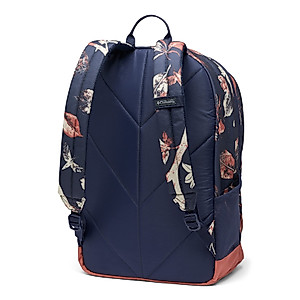 Columbia Unisex Zigzag 30L Backpack, Nocturnal Topiary/Dark Coral, One Size