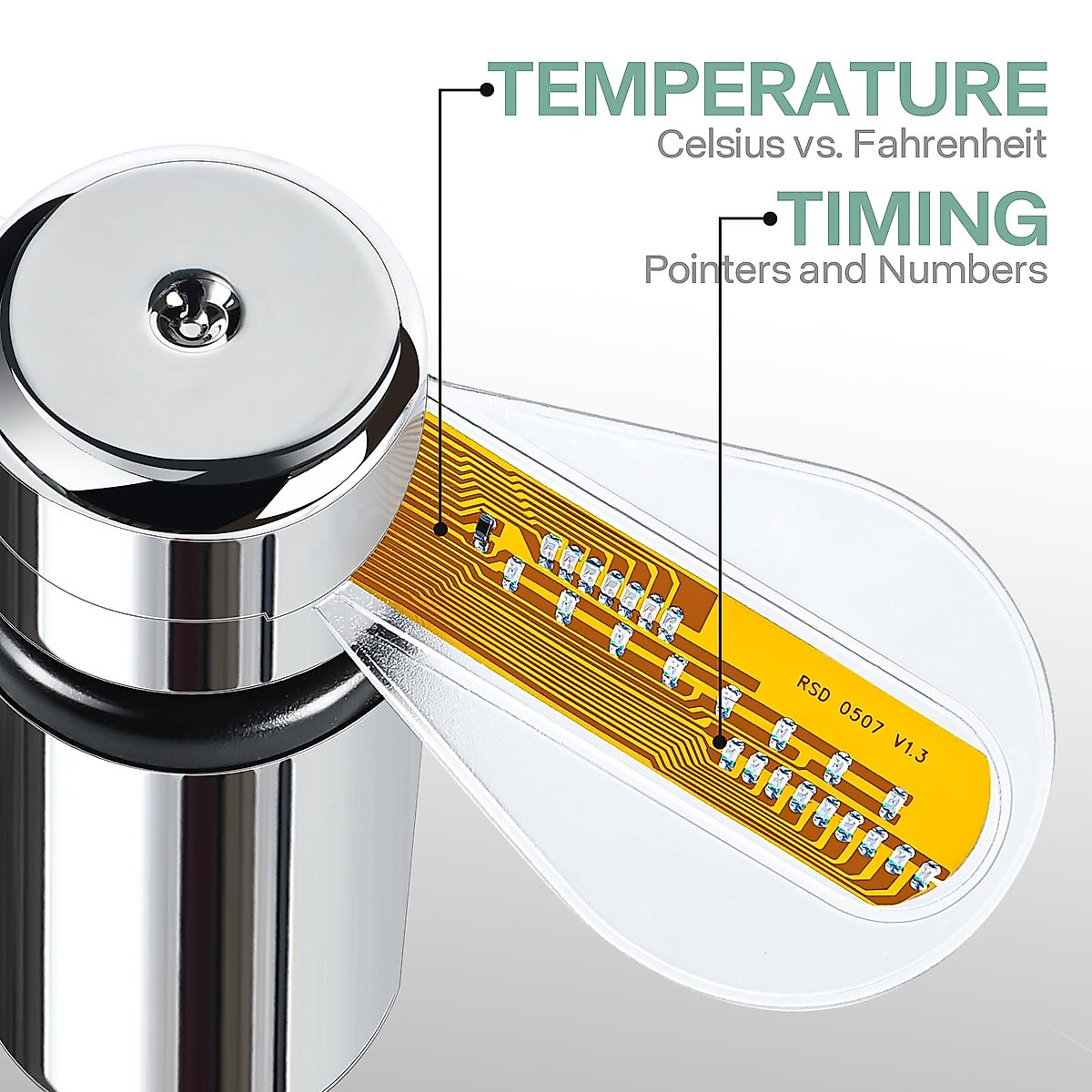 BREIS New USB Clock Fan with Real Time Clock and Temperature Display Function,Silver,1 Year Warranty