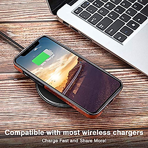 LOHASIC Compatible with iPhone 12 Pro Max Case, Slim Luxury PU Leather Non-Slip Grip Rugged Bumper Shockproof Full Body Protective Cover Phone Cases for iPhone 12 Pro Max 6.7" (2020) - Vintage Brown