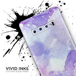 DesignSkinz Blue 4 Absorbed Watercolor Texture Protective Vinyl Decal Wrap Skin Cover Compatible with The Samsung Galaxy S20 (Screen Trim & Back Glass Skin)