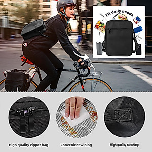 hzzycer Lunch Box for Men Women Insulated Lunch Bag Reusable Small Lunch Bag with Adjustable Shoulder Strap for Work Picnic