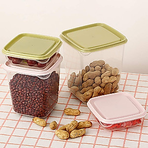 Toxz Refrigerator Sealed Crisper Storage Box 1-2L,Kitchen Finishing Storage Tank,1 Set of 17 Pieces,Be Used in Microwave Ovens/Dishwasher,PP Food Grade Plastic