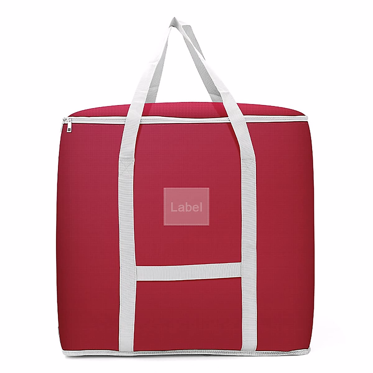 IWEIK Multipurpose Extra Large Moving Bags Storage Bags Duffle Bags Heavy Duty Tote for Moving, Storage, Camping and Travel (120L, Red)