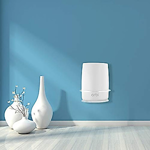 HomeMount for Netgear Orbi Wall Mount - Wall Mounting Bracket Kit Compatible with Orbi Tri-Band Router,Satellite,RBS50,LBR20,RBK50V,RBK23,RBK50,RBK53,RBS20,AC2200,AC3000 (Clear)