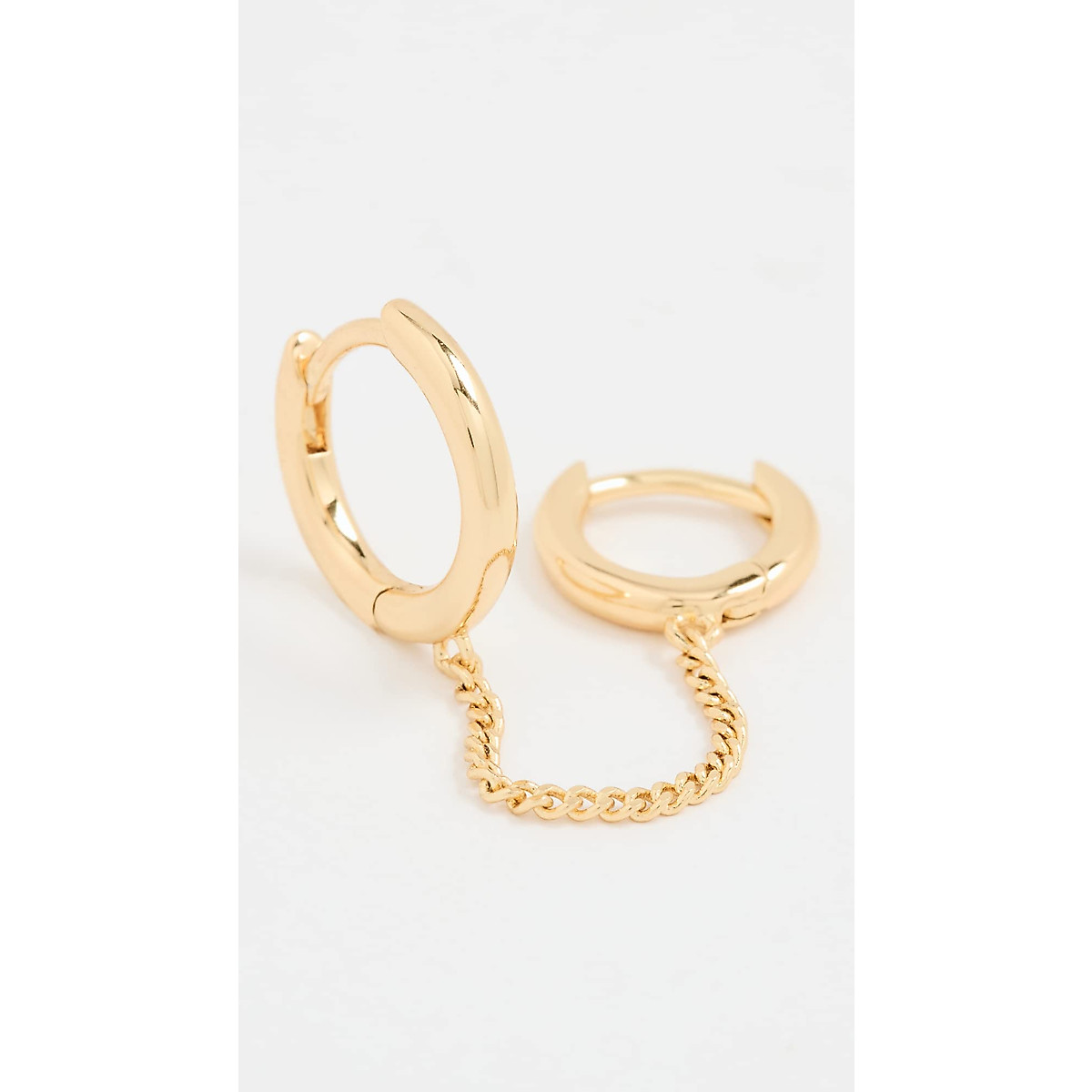 Gorjana Women's Lou Double Huggie, Gold, One Size