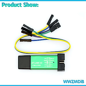 WWZMDiB ST-Link V2 Emulator Downloader Programmer Support STM32 SWD and STM8 Swim (Random Color) (1Pcs(Random Color))