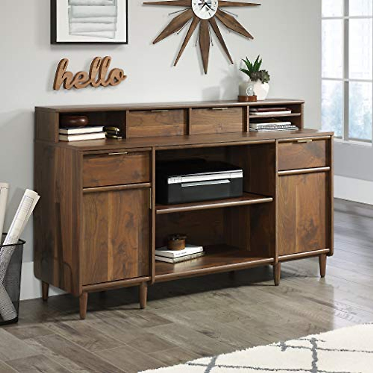 Sauder Clifford Place Organizer Hutch, Grand Walnut finish