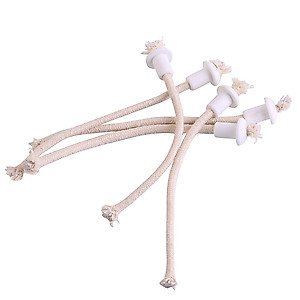 7 Pcs Oil Lamp Wick - Delaman Alcohol Lamp Wick Replacement Vintage Kerosene Lamp Wick Ceramic Lamp Accessories Oil Candle Lamp for Ceramic Heat,Experimentation and Lighting 7.2in