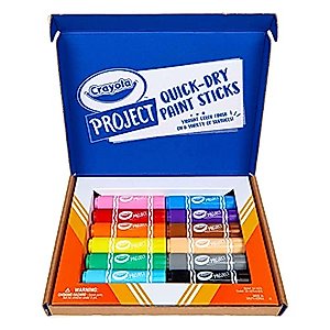 Crayola Project: Quick Dry Paint Sticks 12ct [Amazon Exclusive]