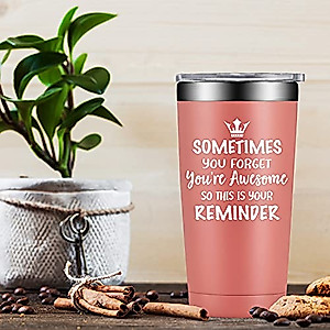 Fufendio Thank You Gifts for Coworkers - Funny Inspirational Birthday Gifts for Women, Friends Female, Best Friend, Coworker, Sister - Encouragement Gifts - Vacuum Insulated 20oz Tumbler
