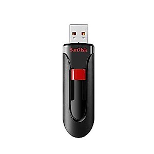SanDisk 32GB Cruzer Glide USB 2.0 Flash Drive - SDCZ60-032G-B35, Red
