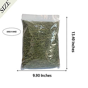 MUYG Rabbit Timothy Hay Pasture Natural Grown Grass Premium Rabbits Fresh Hays High Fiber Rich Food Healthy Pet Foods for Guinea Pig Chinchilla Ferrets Hands 1.1LB