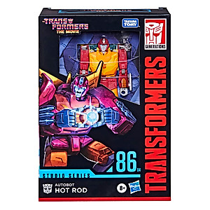 Transformers Toys Studio Series 86 Voyager Class The The Movie 1986 Autobot Hot Rod Action Figure - Ages 8 and Up, 6.5-inch, Red