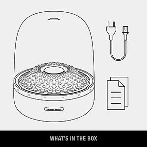 Harman Kardon Aura Studio 4 - Bluetooth Home Speaker - Superior Sound Performance - 5 Diamond-Effect Lighting Themes - Made with Recycled Materials