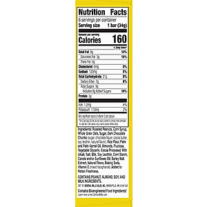 Nature Valley Sweet and Salty Nut Bars, Dark Chocolate Peanut Almond, 6 ct