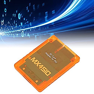 Zunate PS2 MX4SIO SIO2SD Reader Adapter, Hand Made Stable Replacement MX4SIO TF Adapter for PS2(Orange)