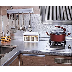 ZYAMY Self Adhesive Shelf Liner Drawer Liner Peel and Stick Aluminum Foil Wallpaper Cabinets Shelf Sticker, Creative Backsplash Paper Silver Tone for Home/Kitchen/Bathroom, 15.7X 78.7inch, 3D Cube